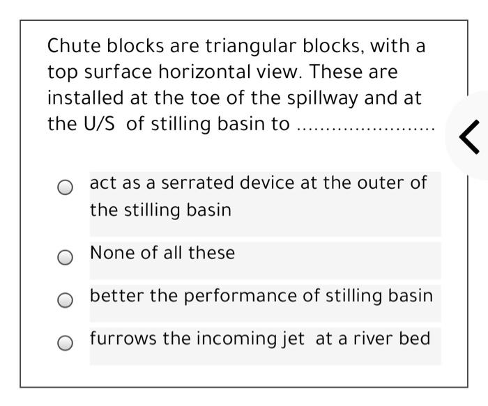 Solved Chute blocks are triangular blocks, with a top | Chegg.com