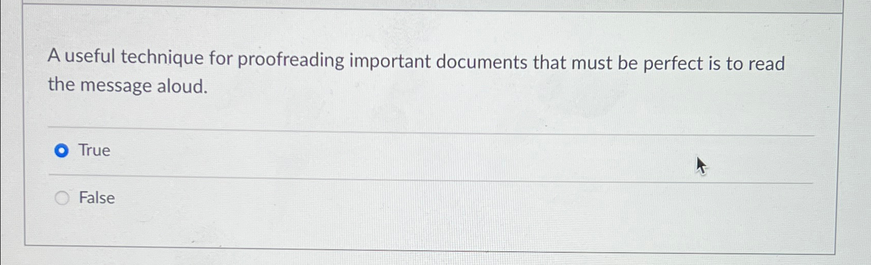 Solved A useful technique for proofreading important | Chegg.com