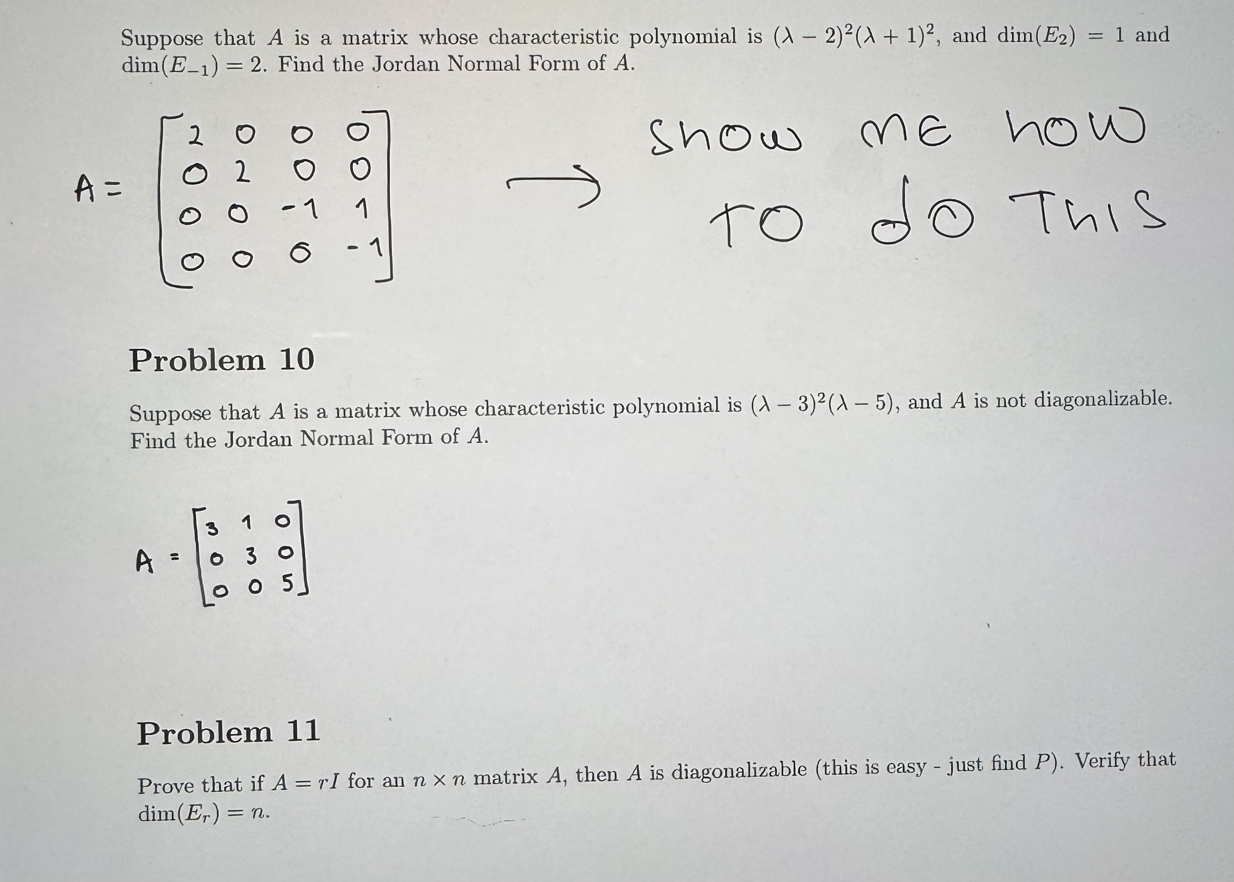 Solved Suppose that A ﻿is a matrix whose characteristic | Chegg.com