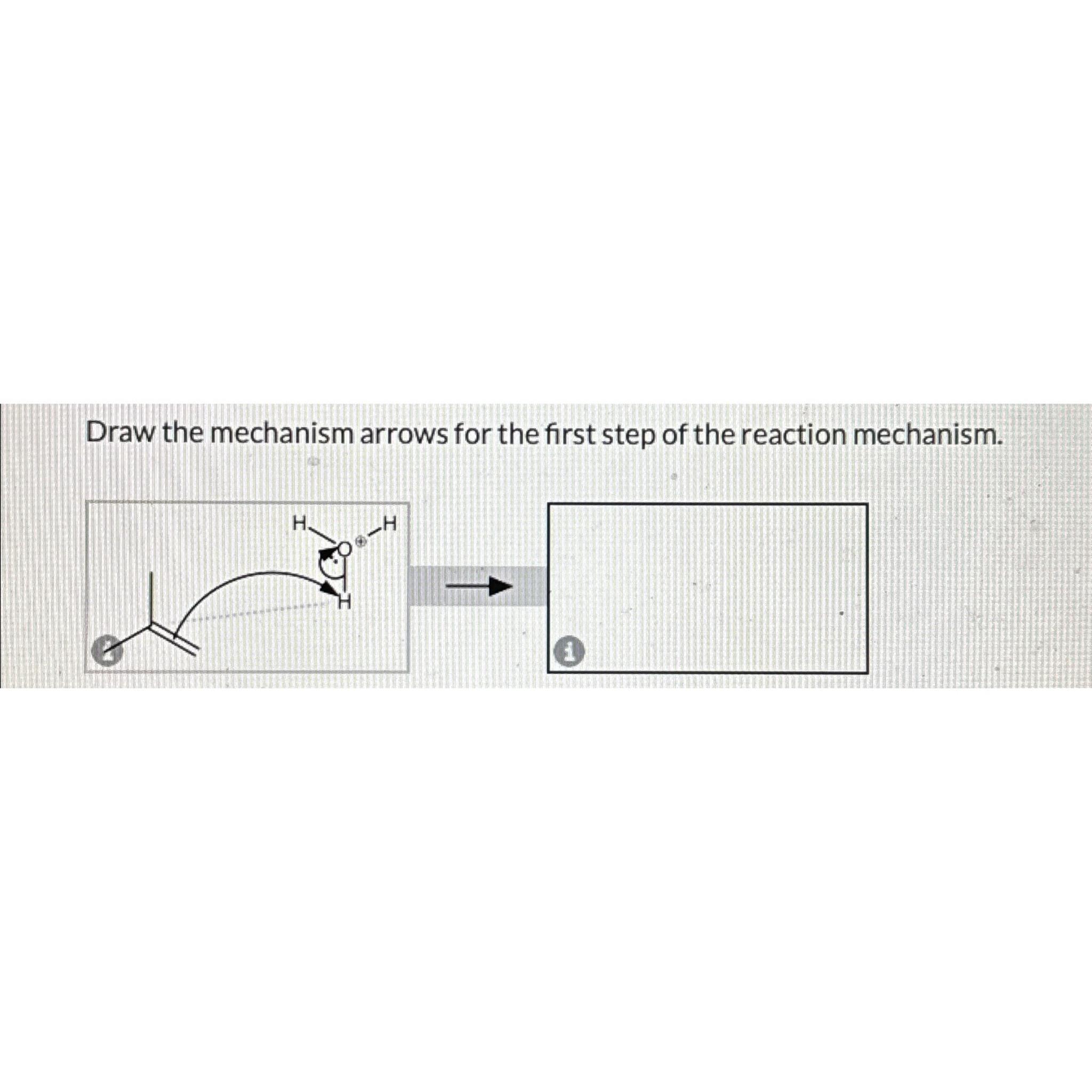Solved Draw the mechanism arrows for the first step of the | Chegg.com Solved Draw the mechanism arrows for the first step of the | Chegg.com