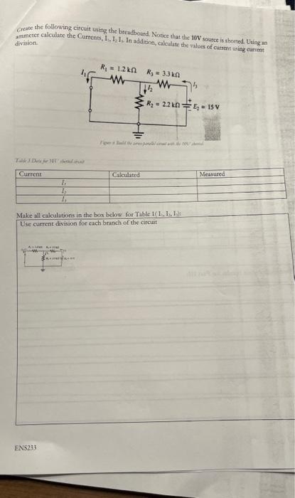 create the following circuit using the breadboard. | Chegg.com