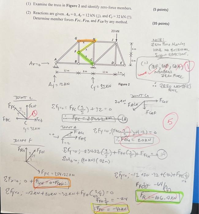 Solved Structual Analysis Please Compute All Work And Chegg