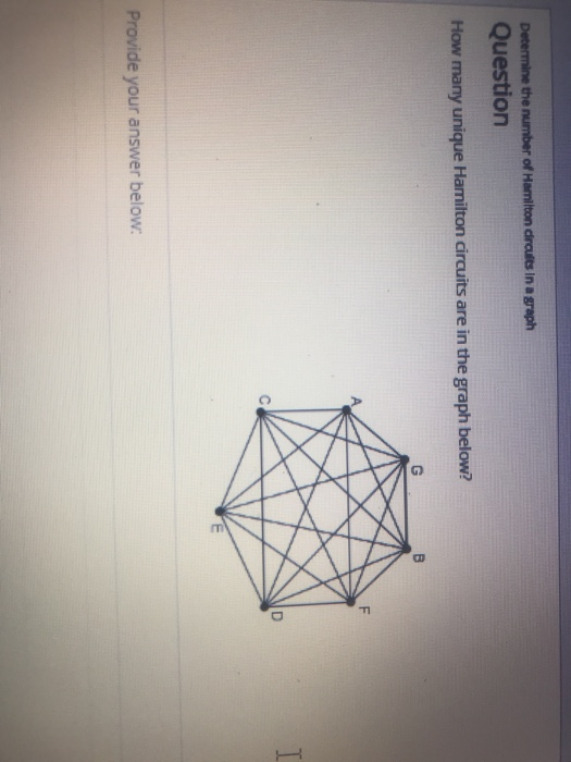 Solved Determine the number of Hamilton drcuits in a graph | Chegg.com
