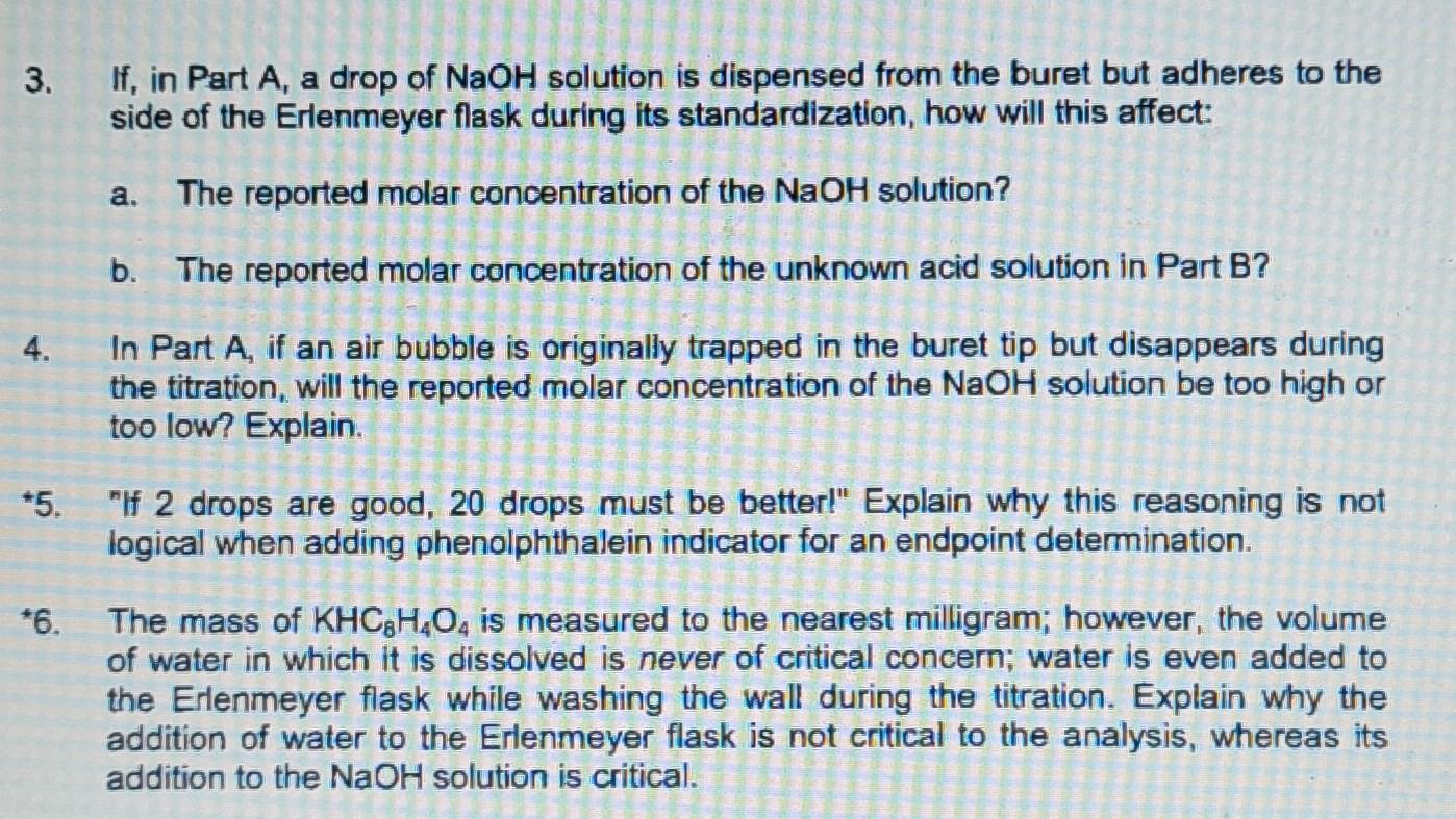 Solved 1. Explain why it is quantitatively not acceptable to | Chegg.com