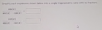 Solved Simplify each expression shown below into a single | Chegg.com