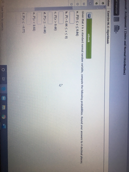 Solved onment: Assignment 1 (Intro and Normal Distribution) | Chegg.com