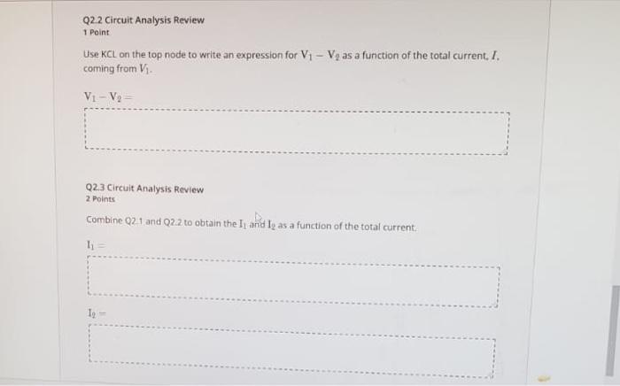 Solved Q2 Circuit Analysis Review 5 Points Analyze a | Chegg.com