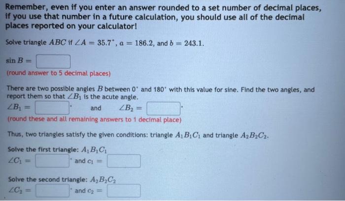 Solved Remember, even if you enter an answer rounded to a | Chegg.com