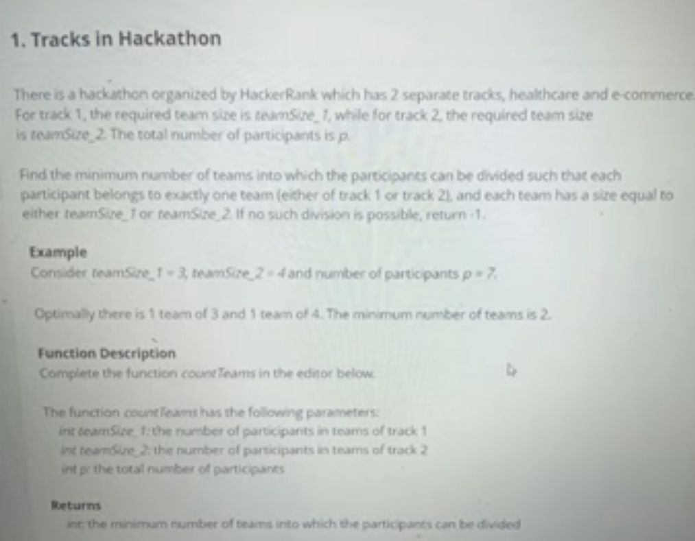 Solved Tracks in HackathonThere is a hackathon organized by | Chegg.com