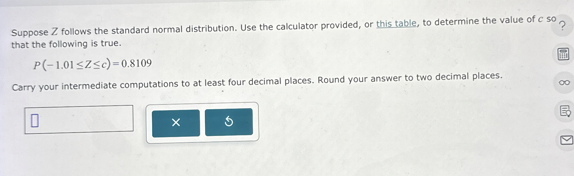 Solved Suppose Z ﻿follows the standard normal distribution. | Chegg.com