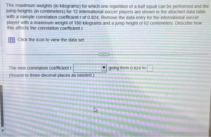 Solved The maximum weights (in kilograms) for which one | Chegg.com