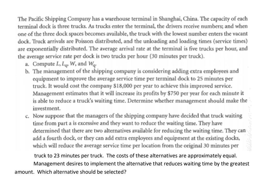 Solved Using 6 as the mean arrival rate. 4 as the mean | Chegg.com