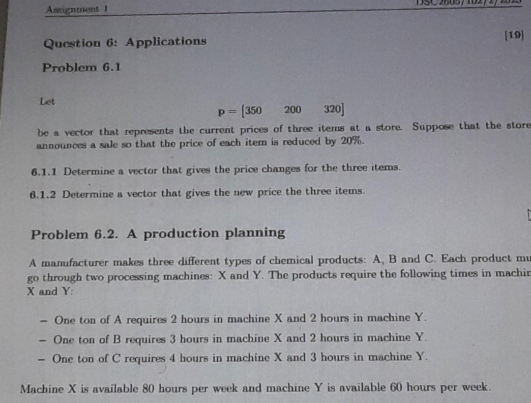 Solved 5: Solving system of linear equations [13] following | Chegg.com