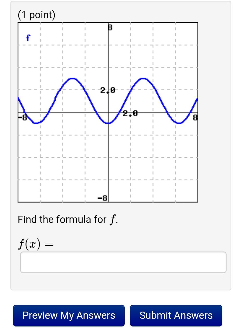 Solved (1 point) Use properties of functions to match each | Chegg.com