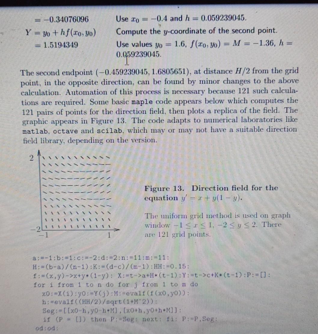 d Sketch a direction field for the differential | Chegg.com