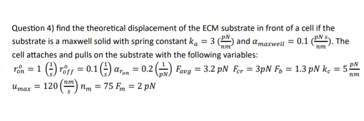 Solved Question 4) ﻿find the theoretical displacement of the | Chegg.com