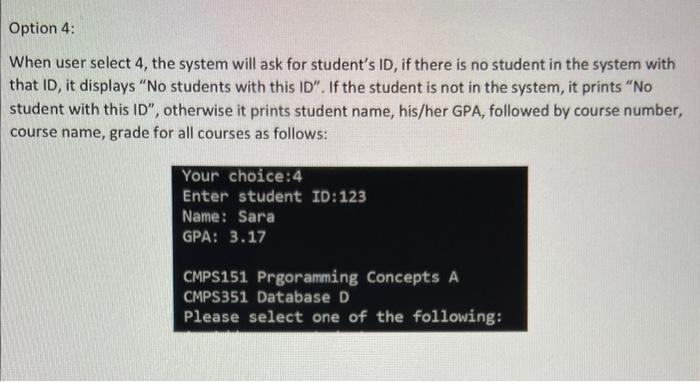 Solved The input data is saved to the file students bxt, the | Chegg.com