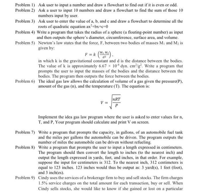 Solved Problem 1) Ask user to input a number and draw a | Chegg.com