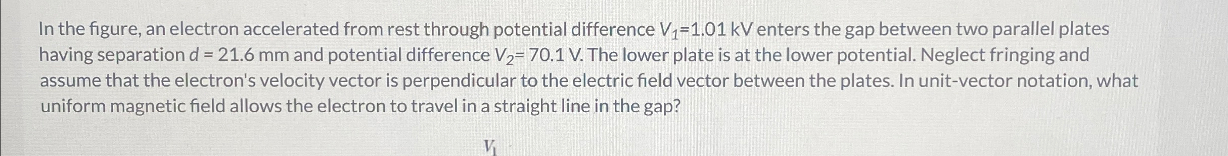Solved In The Figure An Electron Accelerated From Rest