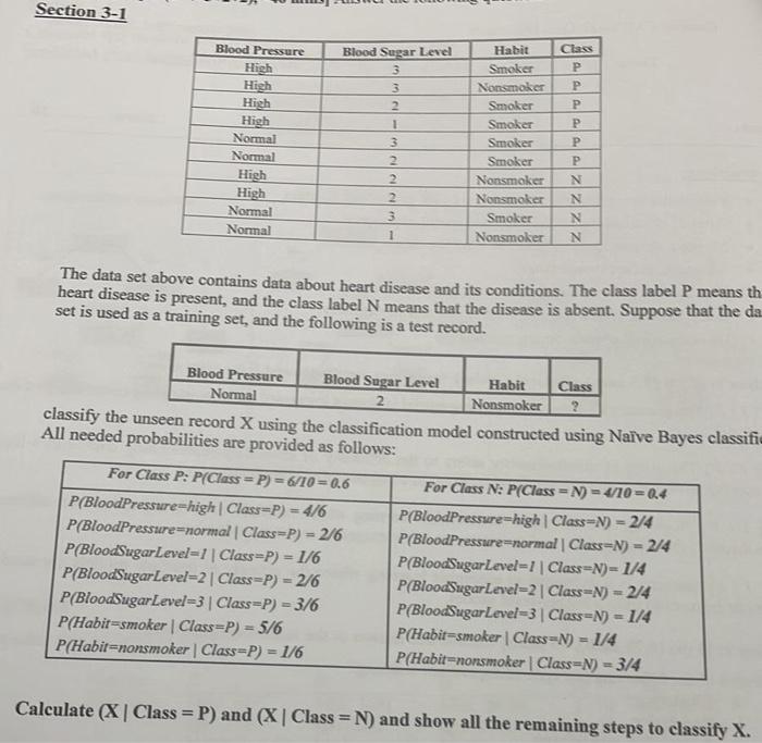 Solved Section 3-1 The data set above contains data about | Chegg.com