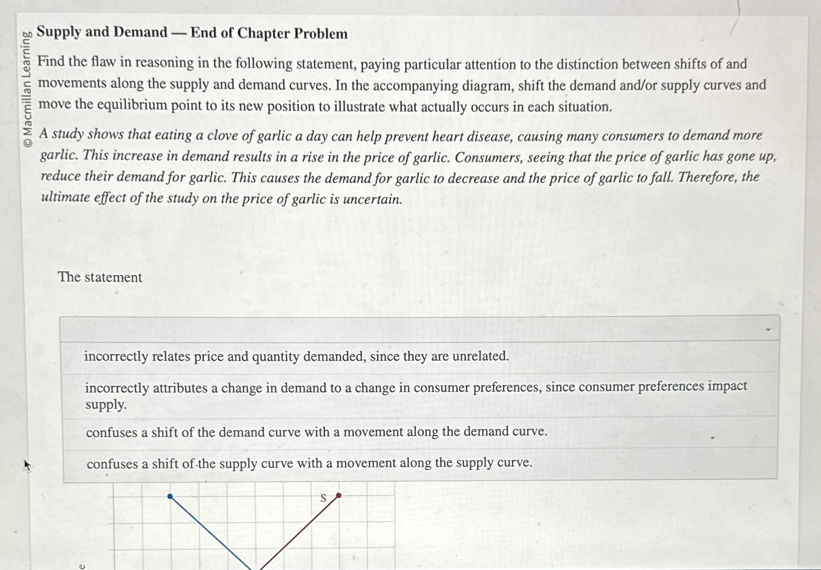 Solved Supply and Demand — ﻿End of Chapter ProblemFind the | Chegg.com