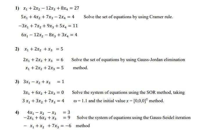 Solved 1) | Chegg.com