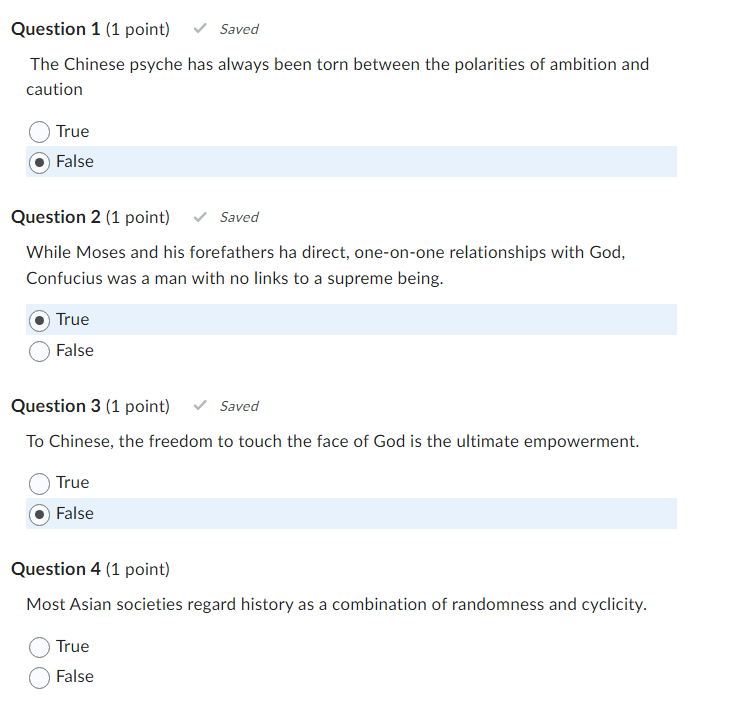Solved The Chinese psyche has always been torn between the | Chegg.com