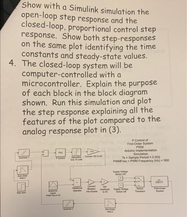 1 Derive The Plant Open Loop Input Output Transfer