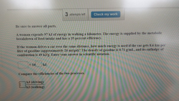 Solved 3 attempts left Check my work Be sure to answer all | Chegg.com