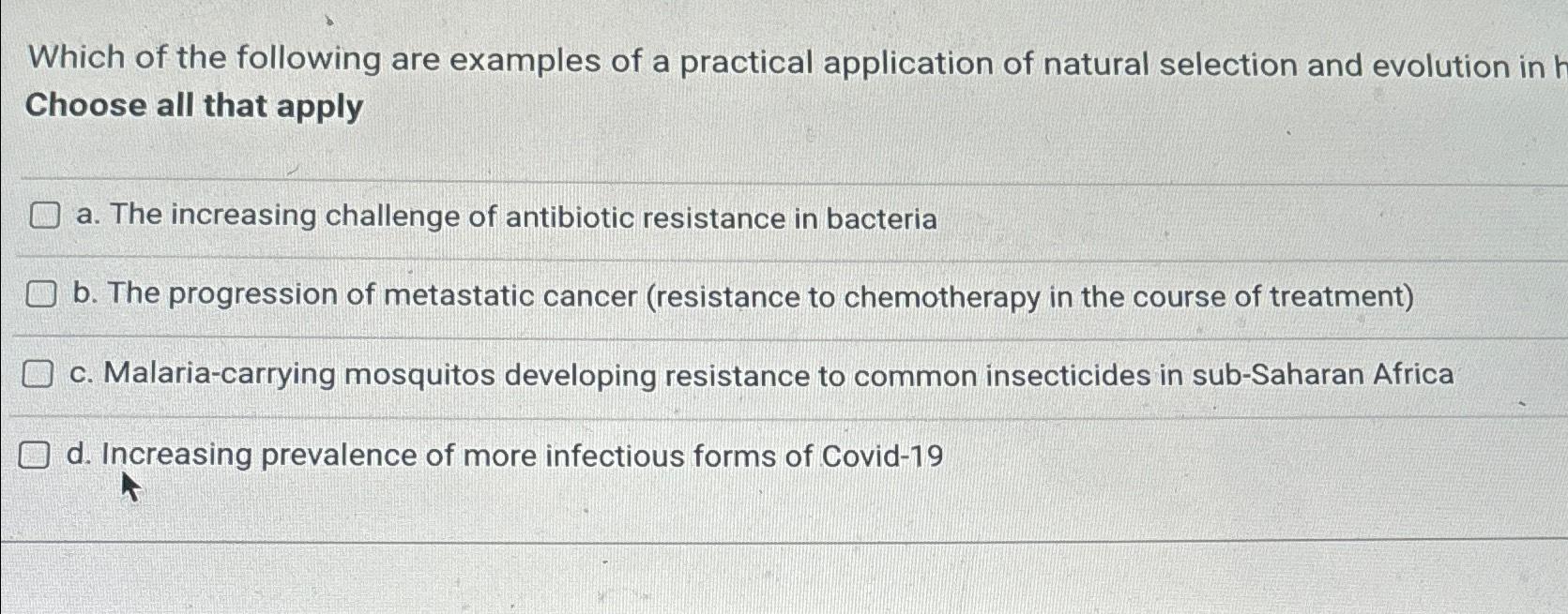 Solved Which of the following are examples of a practical | Chegg.com