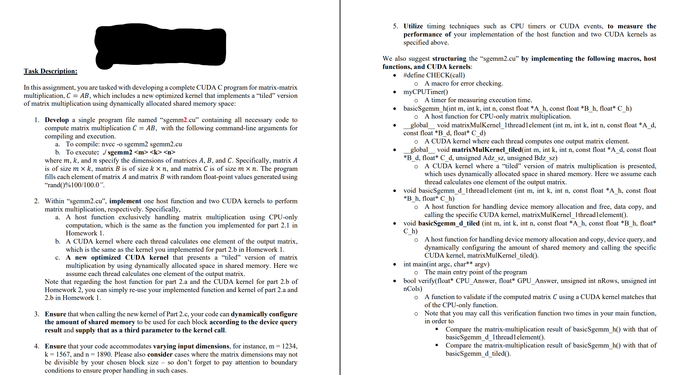 Solved Task Description:In this assignment, you are tasked | Chegg.com