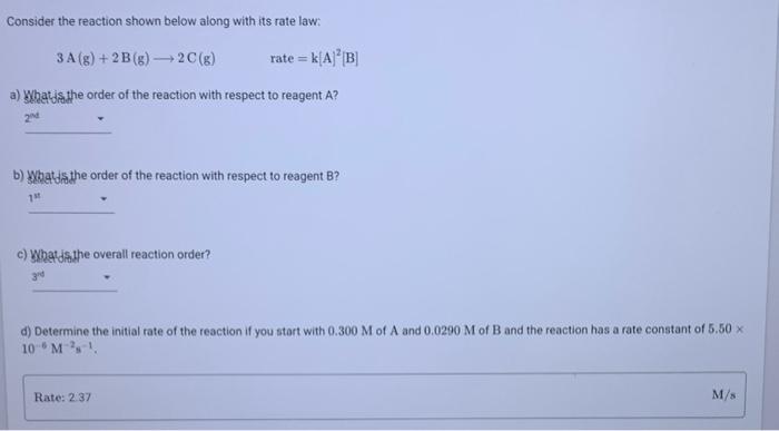 Solved Consider the following reaction; A(g)+B(g)→C(g) After | Chegg.com