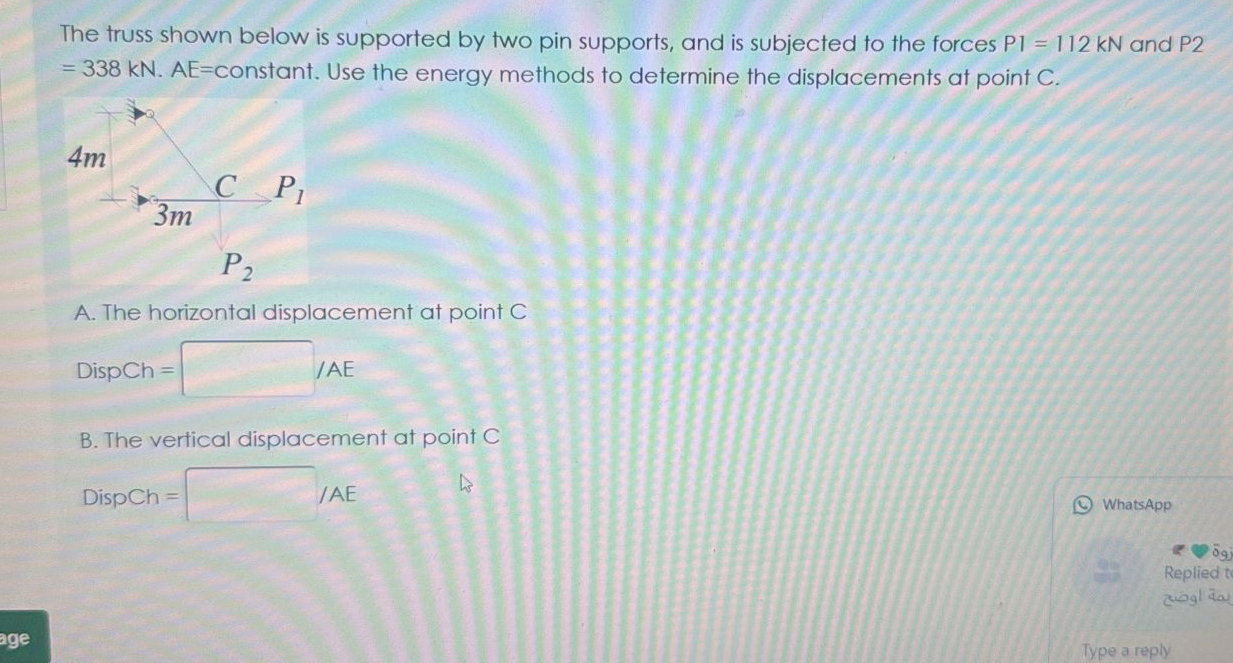 Solved The truss shown below is supported by two pin | Chegg.com