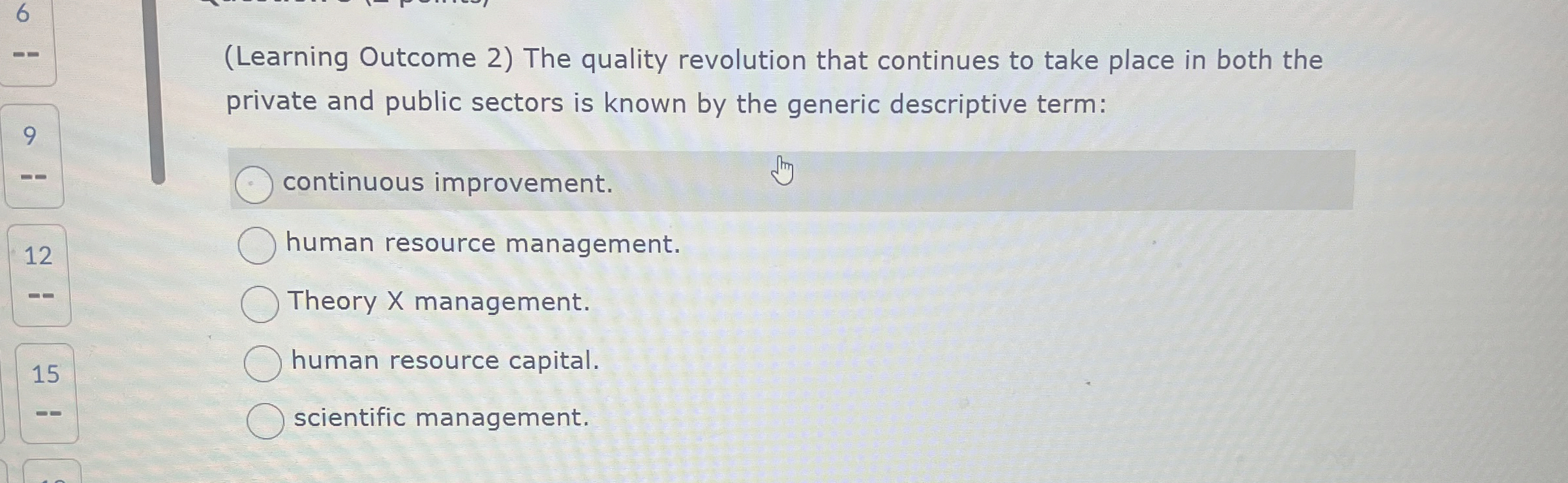 Solved 6(Learning Outcome 2) ﻿The quality revolution that | Chegg.com