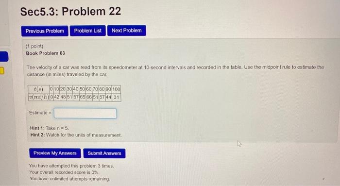 Solved Sec5.3: Problem 22 Previous Problem Problem List Next | Chegg.com