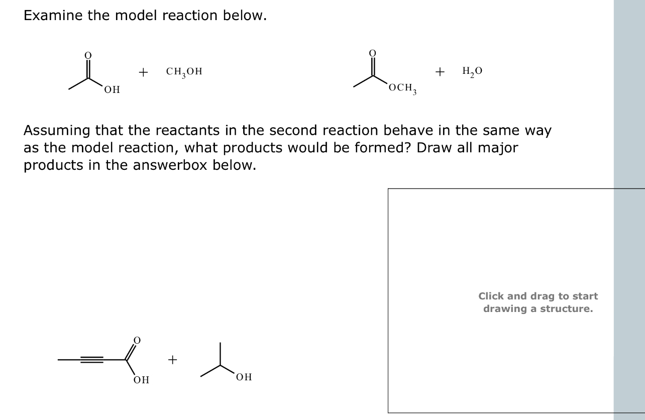 Solved Examine the model reaction below.Assuming that the | Chegg.com