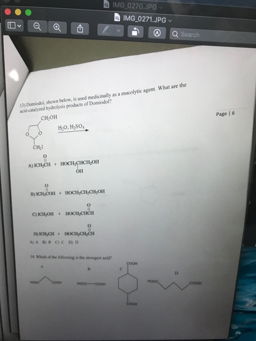 Solved IMG_0270.JPG IMG_0271.JPG ® Q Search 13) Domodol, | Chegg.com