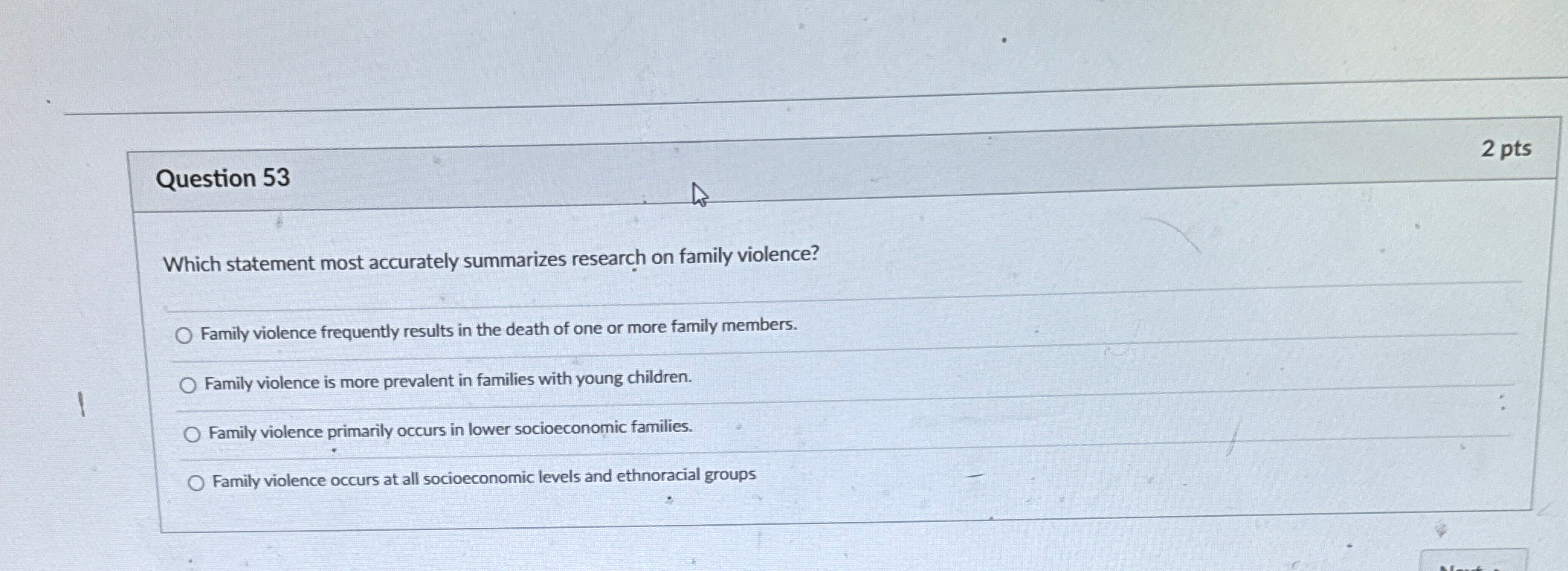 Solved Question 532 ﻿ptsWhich statement most accurately | Chegg.com