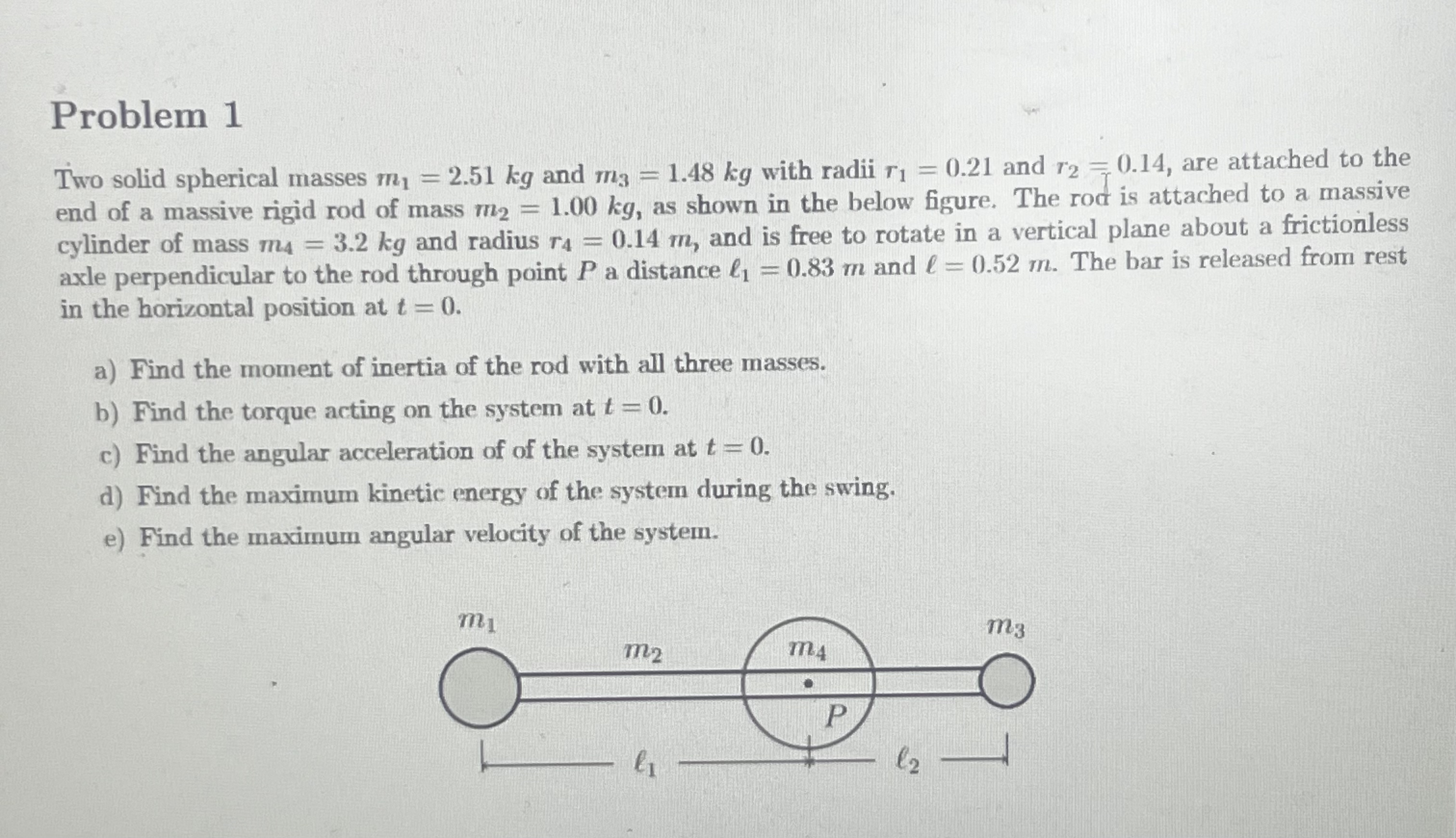 Solved blem 1 ﻿ Can you show all the work thanks Two solid | Chegg.com