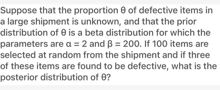 Solved Suppose that the proportion of defective items in a | Chegg.com