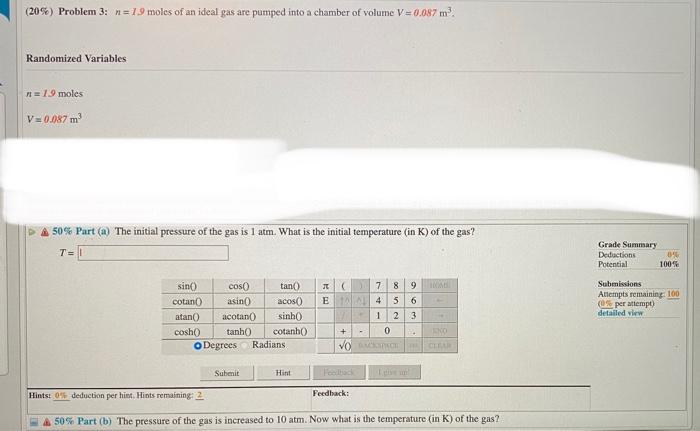 Solved (20\%) Problem 4: The gauge pressure in your car | Chegg.com
