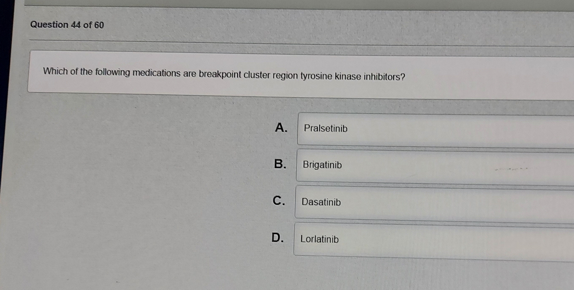 Solved Question 44 ﻿of 60Which of the following medications | Chegg.com