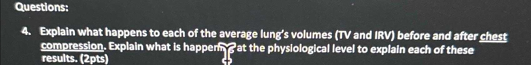 Solved Questions:4. ﻿Explain what happens to each of the | Chegg.com