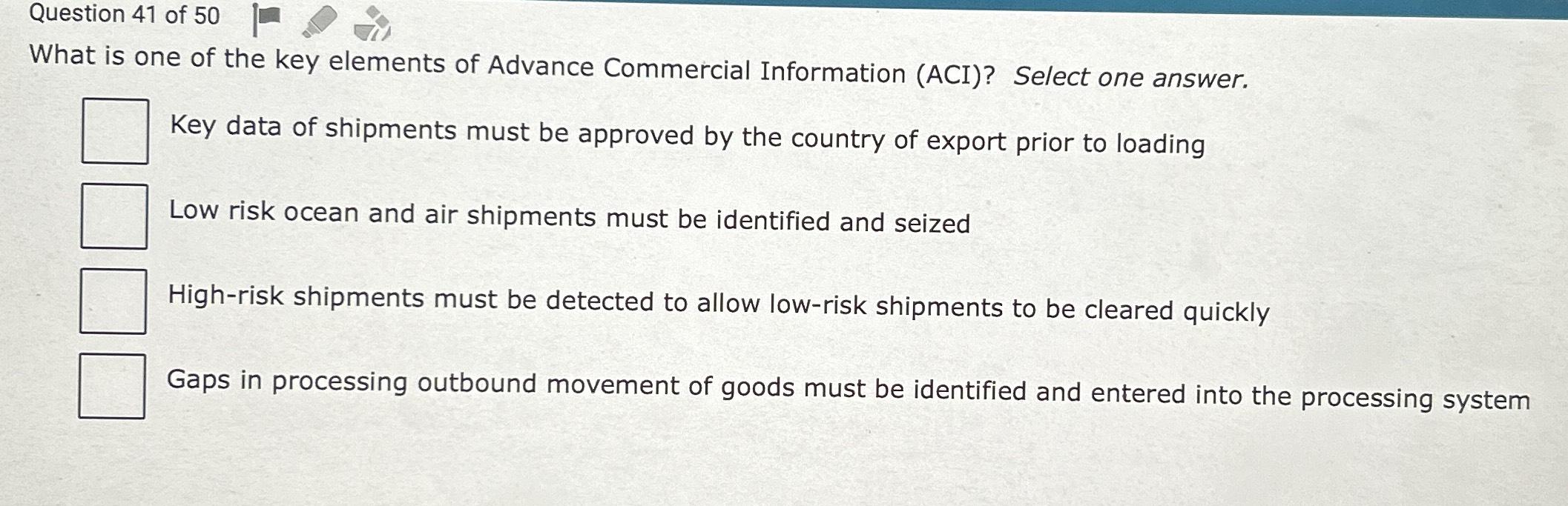 Solved Question 41 ﻿of 50What is one of the key elements of | Chegg.com