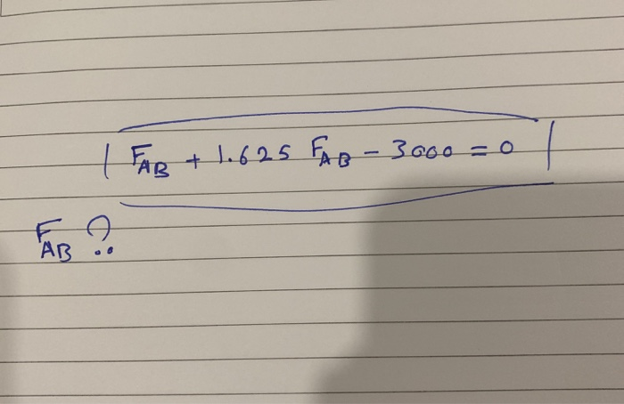 Solved | FAR + 1.625 FAB - 30000 | Chegg.com
