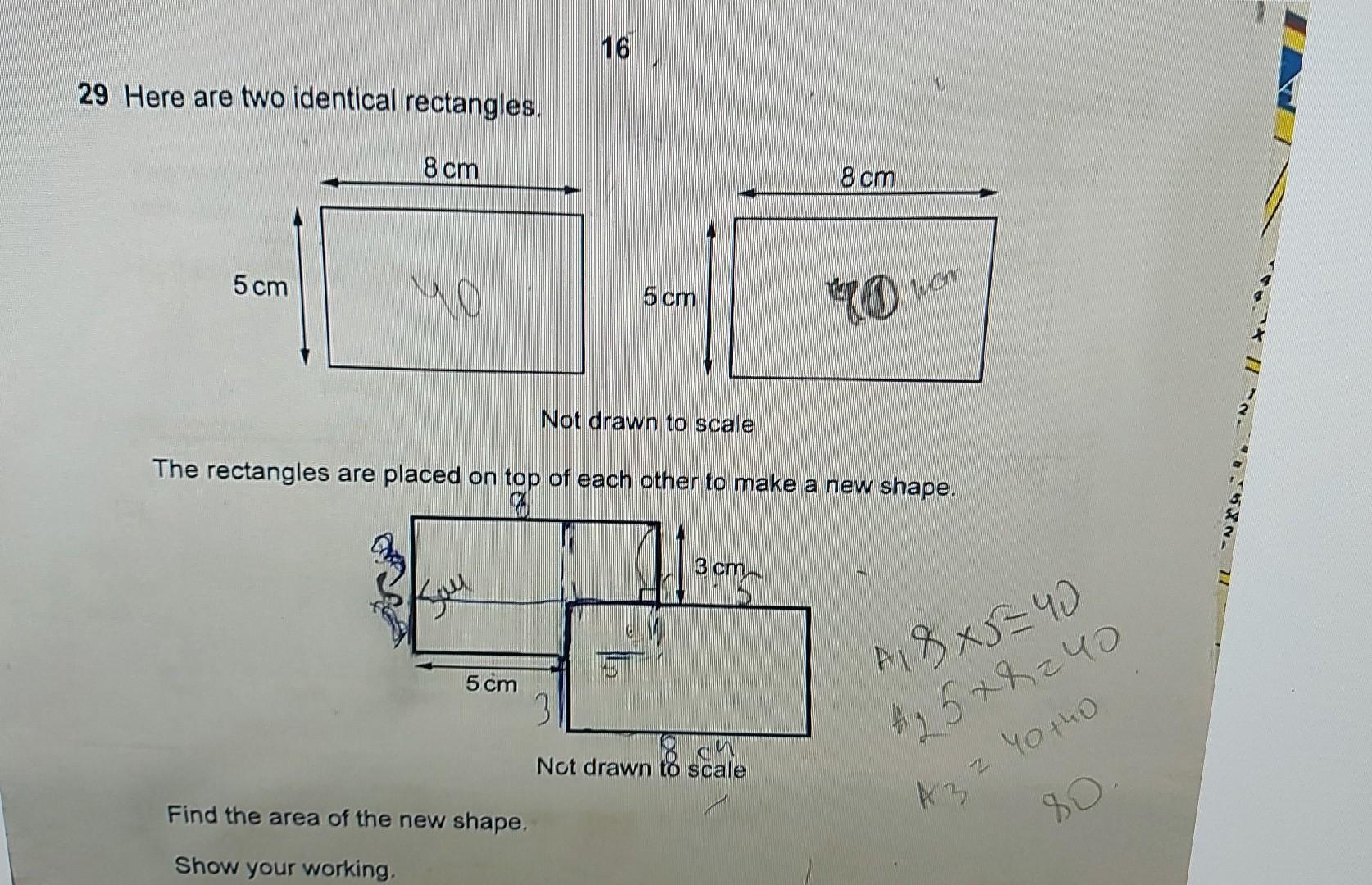 Solved 29 Here Are Two Identical Rectangles Not Drawn To