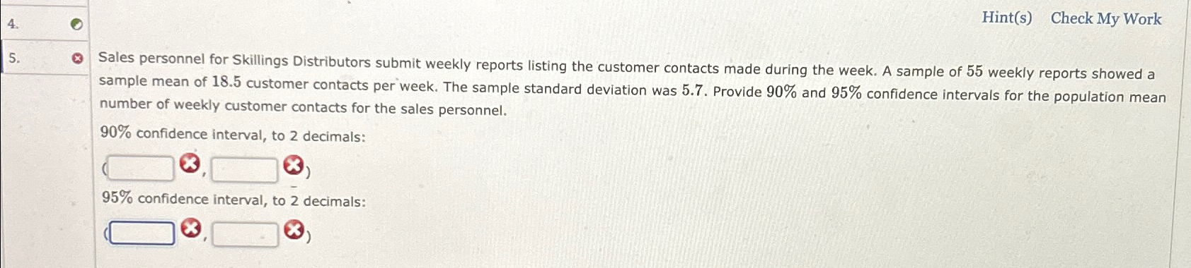 Solved Hint(s)Check My Work5.Sales personnel for Skillings | Chegg.com Solved Hint(s)Check My Work5.Sales personnel for Skillings | Chegg.com
