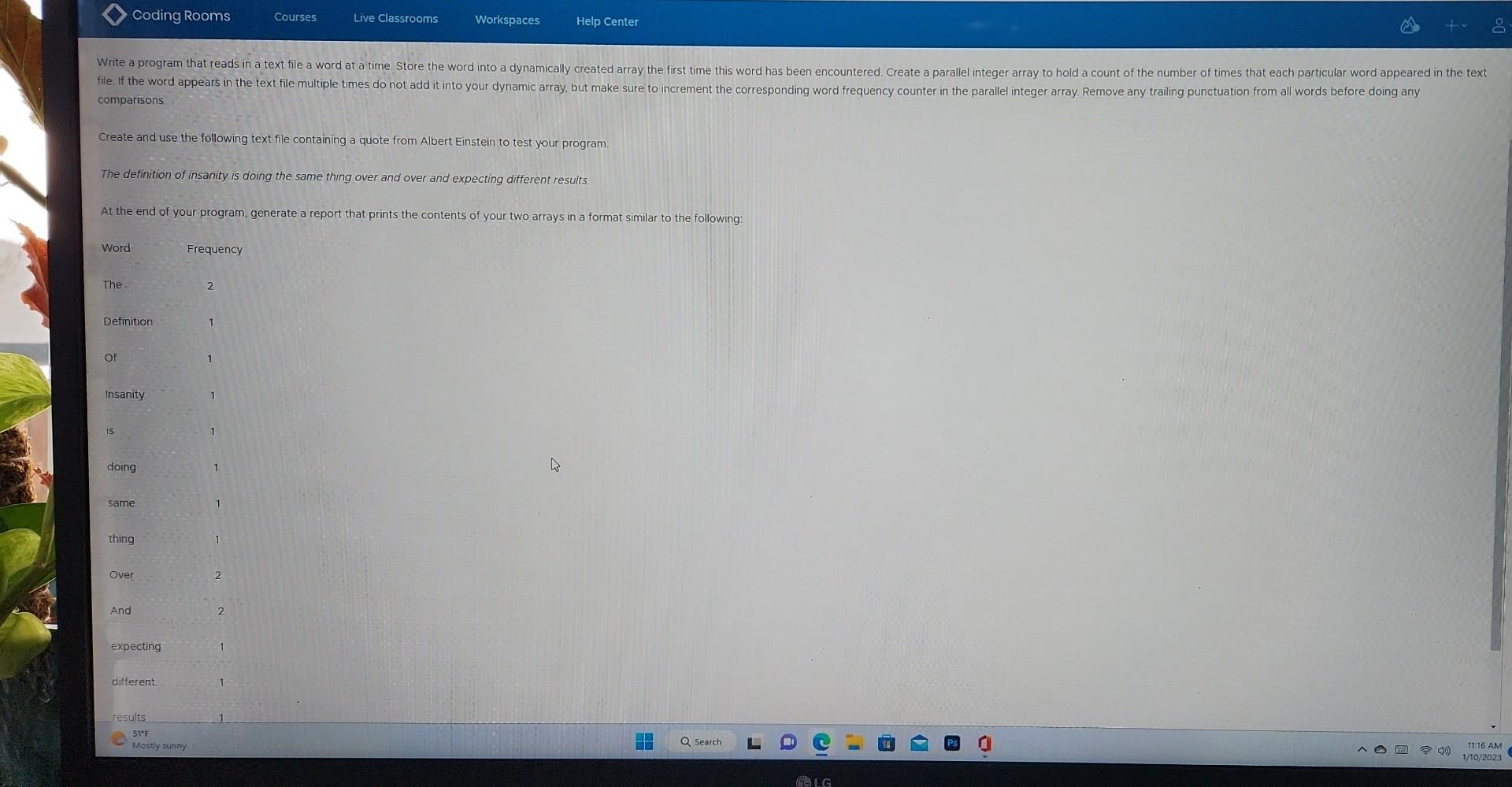 Solved comparisons. Create and use the following text file | Chegg.com