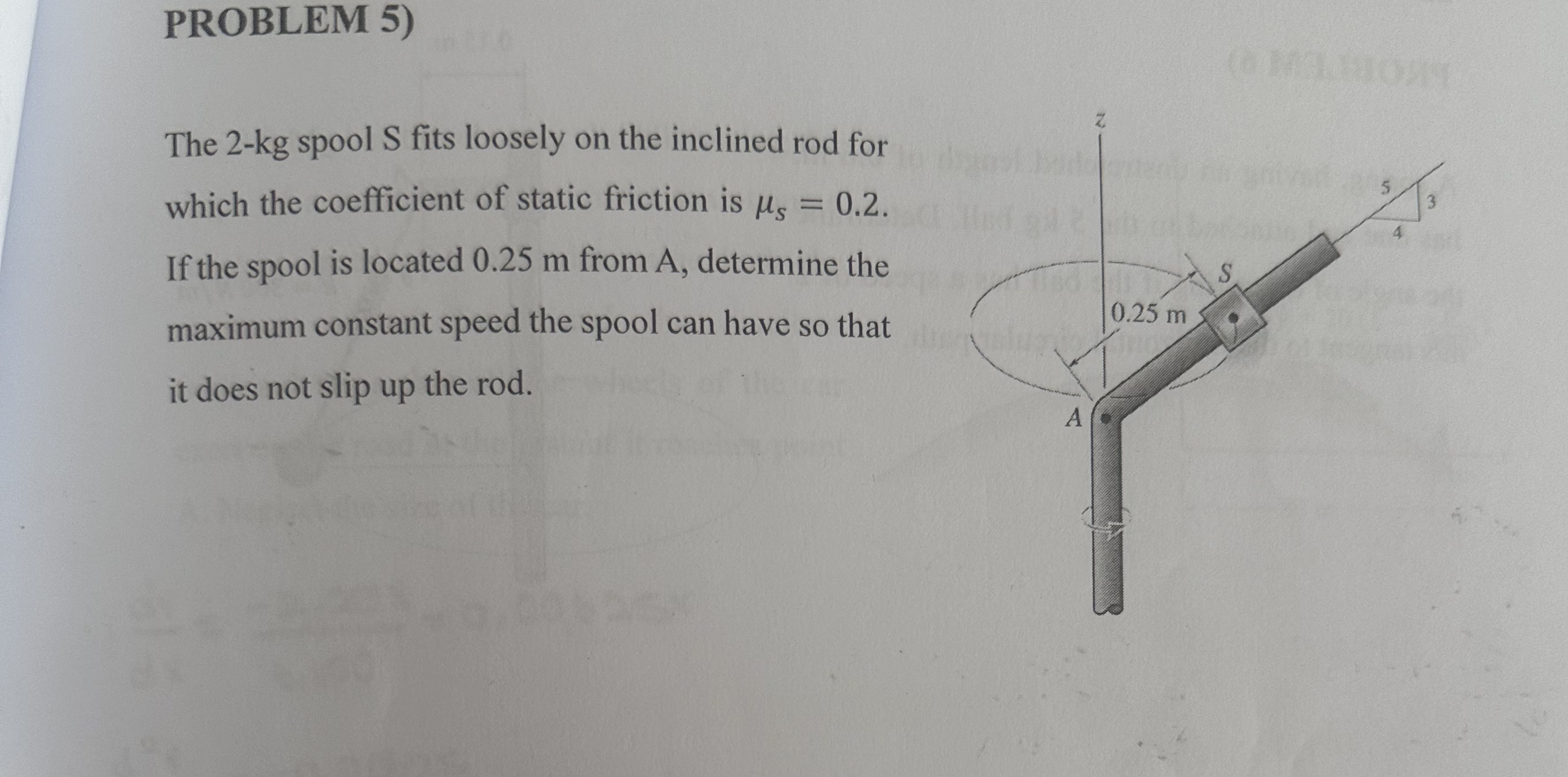 Solved PROBLEM 5)The 2-kg spool S fits loosely on the | Chegg.com