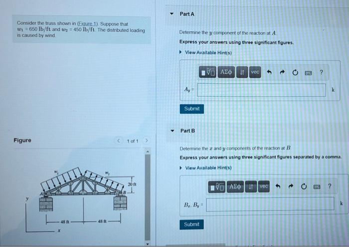 Solved Part A Consider the truss shown in (Figure 1). | Chegg.com